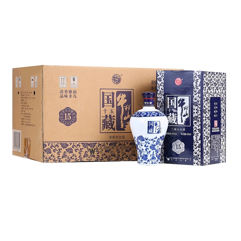 牛栏山国藏十五老青花二锅头42度450ml 6瓶整箱装清香型白酒快乐优选 图片 价格 品牌 报价 快乐购商城
